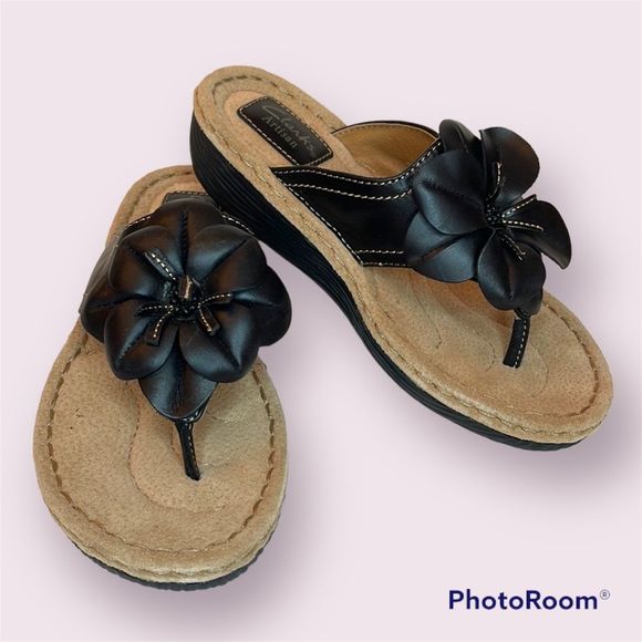 Clarks | Shoes | Clarks Artisan Floral Wedge Sandal New | Poshmark